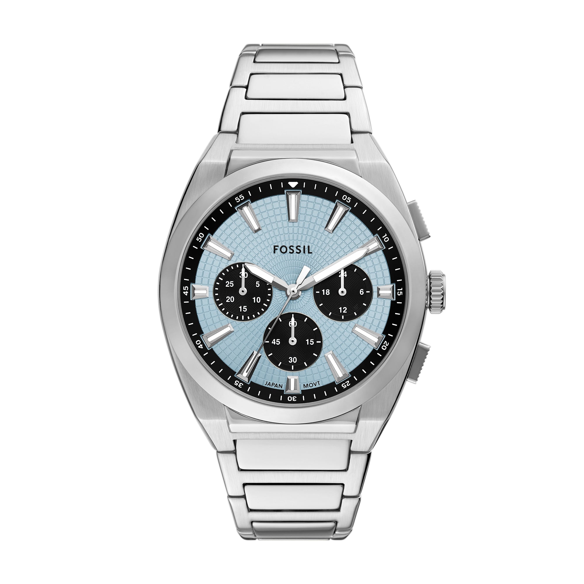 Everett Chronograph Stainless Steel Watch – Fossil Malaysia